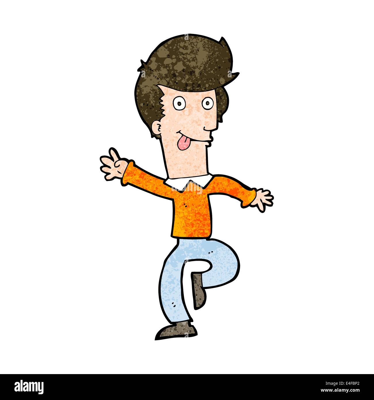 cartoon man dancing Stock Vector Image & Art - Alamy