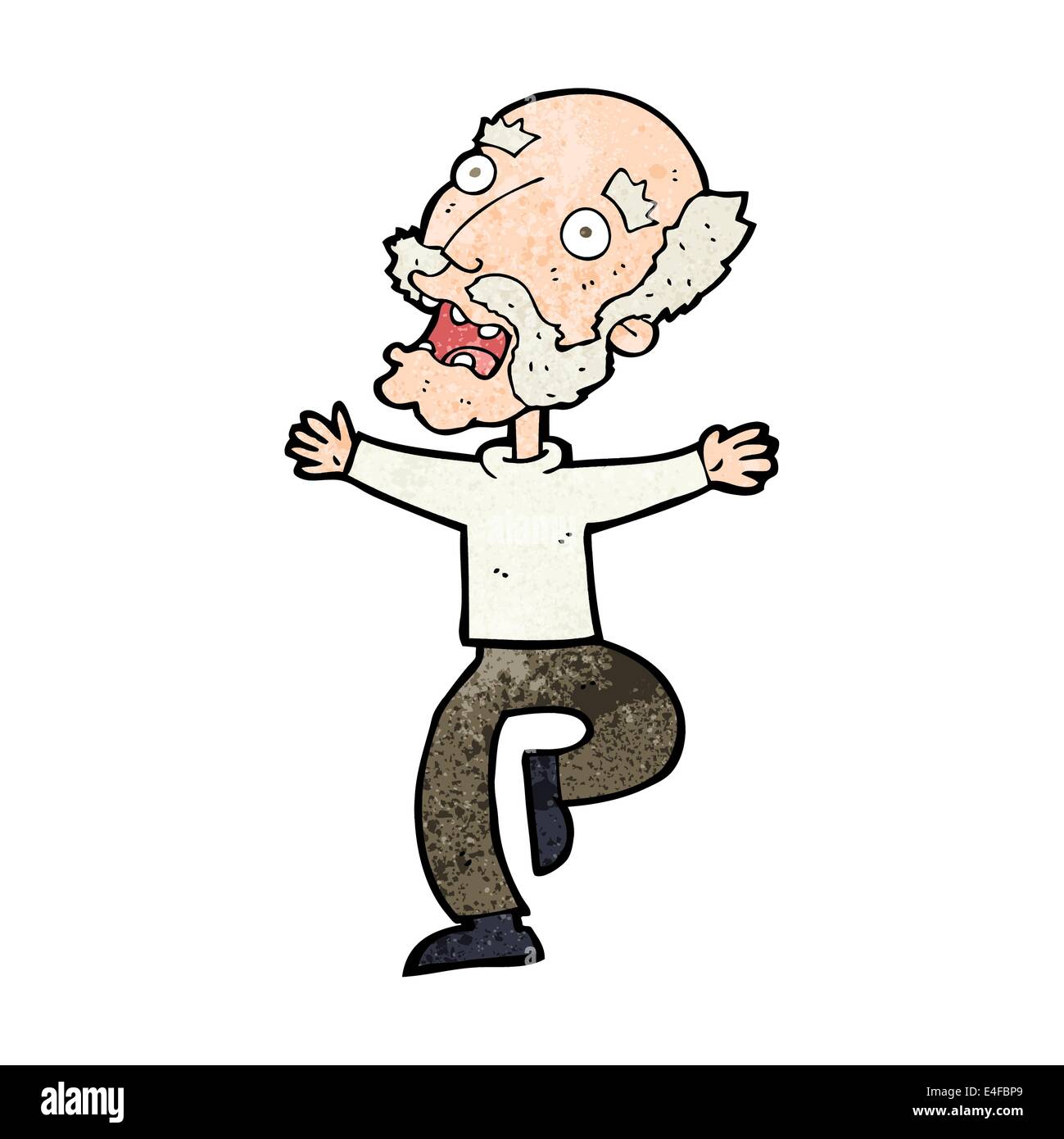 cartoon old man having a fright Stock Vector Image & Art - Alamy