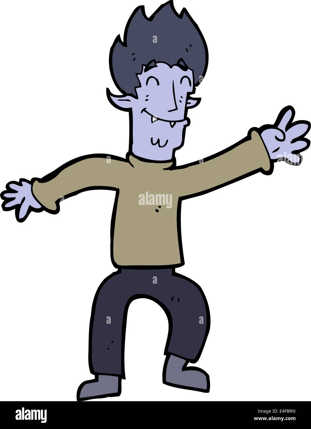 cartoon happy vampire man Stock Vector Image & Art - Alamy