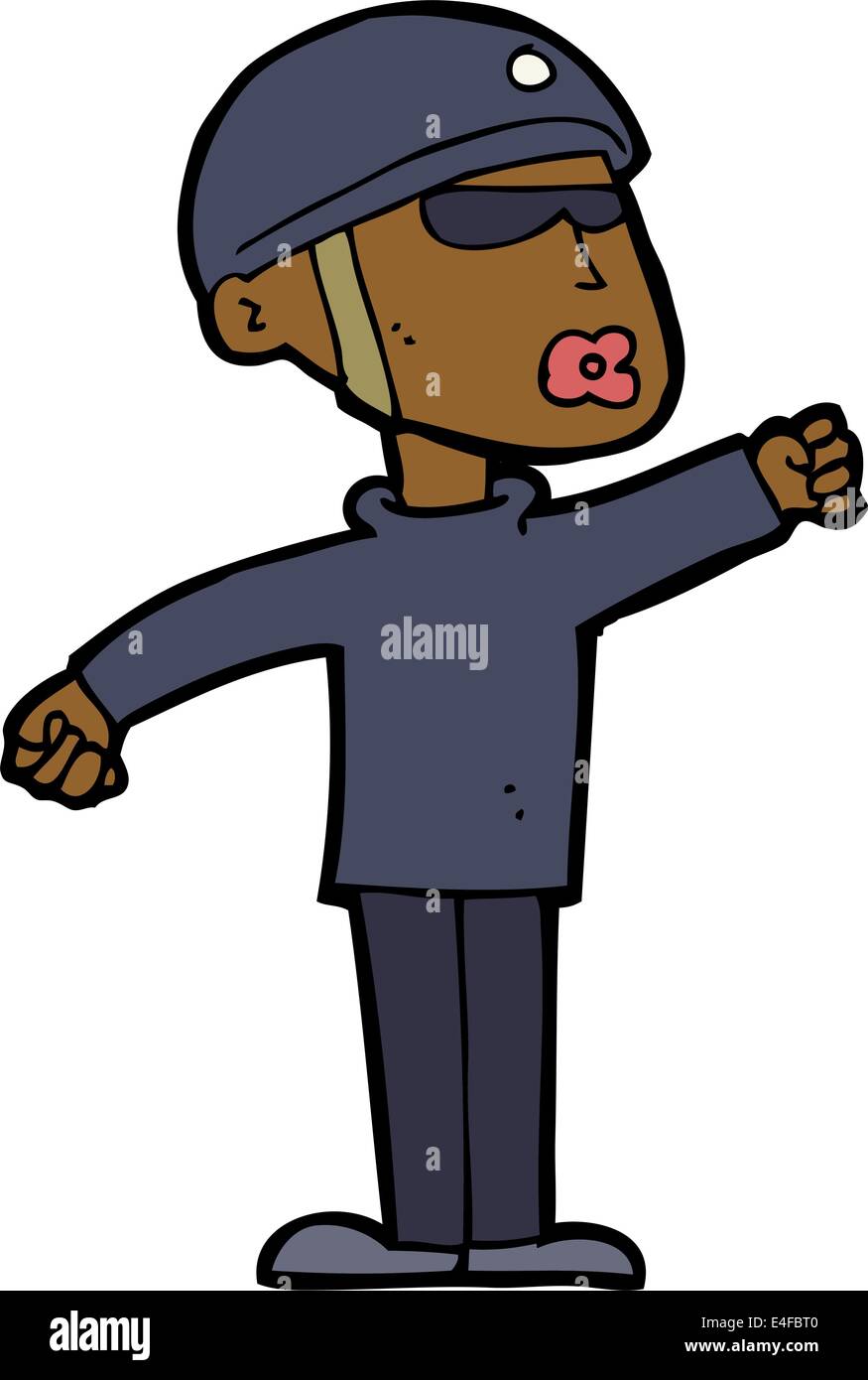 Cartoon security guy Stock Vector Images - Alamy