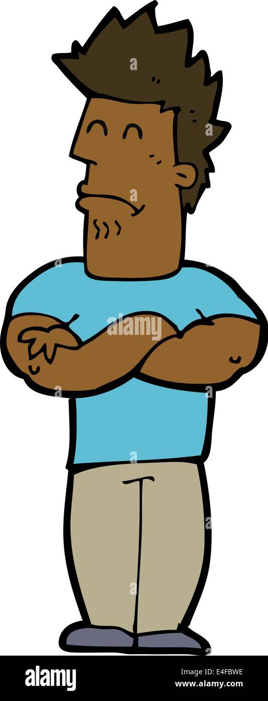 cartoon sulking man Stock Vector Image & Art - Alamy