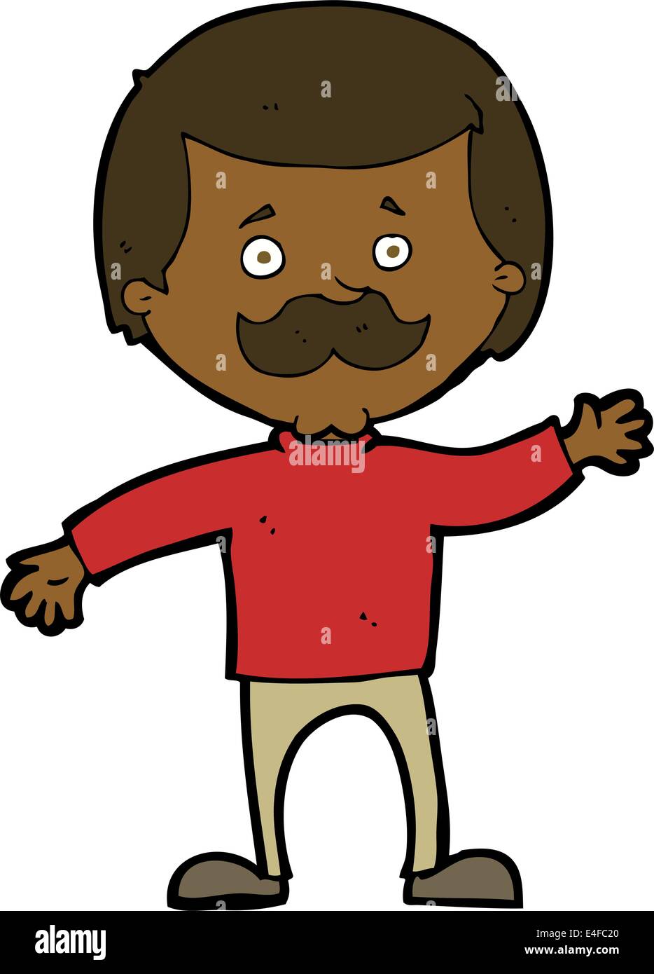 cartoon dad waving Stock Vector Image & Art - Alamy