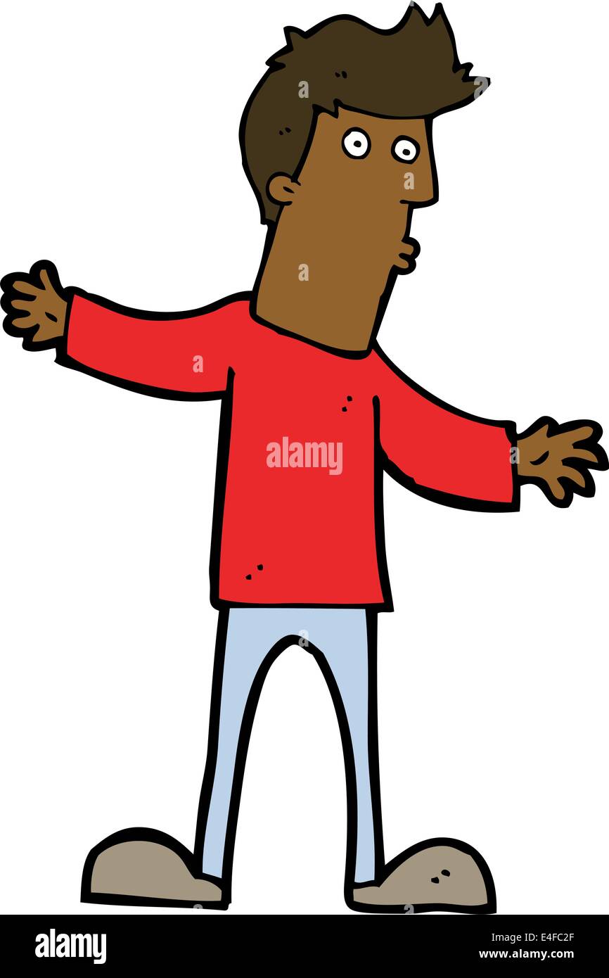 cartoon curious man Stock Vector Image & Art - Alamy