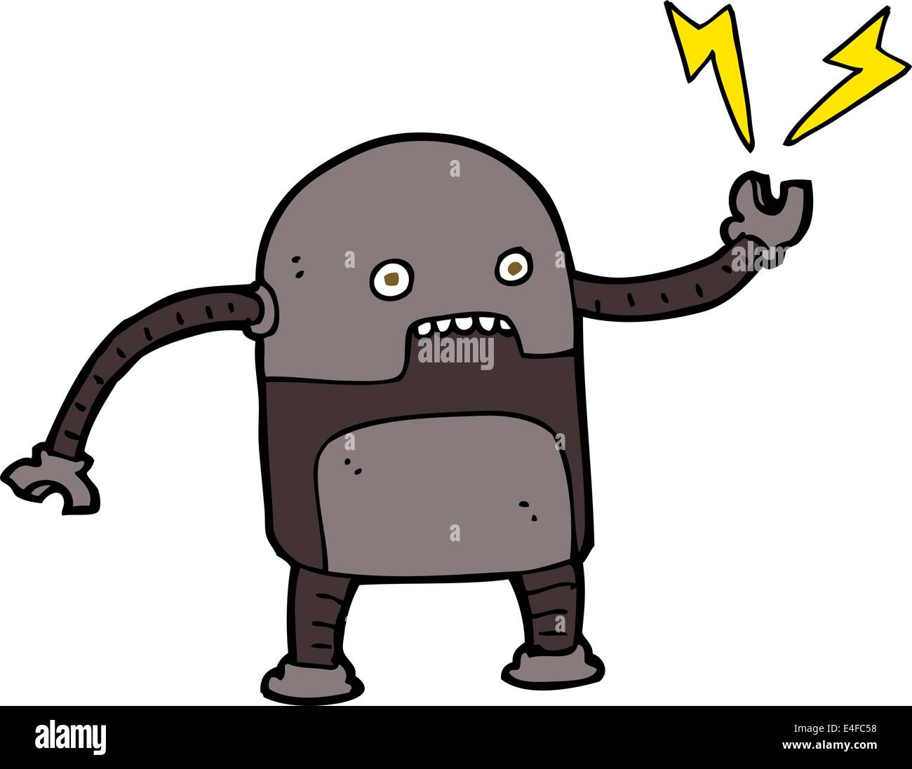 funny cartoon robot Stock Vector Image & Art - Alamy
