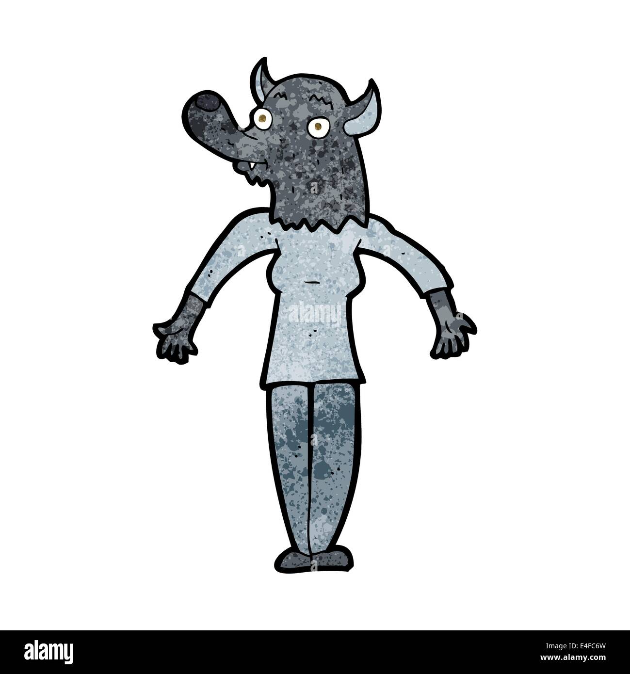 cartoon werewolf woman Stock Vector Image & Art - Alamy