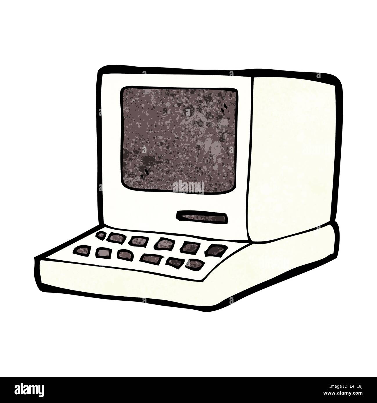cartoon old computer Stock Vector Image & Art - Alamy