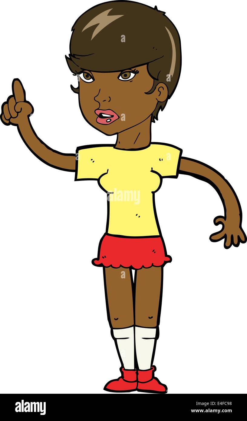 cartoon woman with idea Stock Vector Image & Art - Alamy