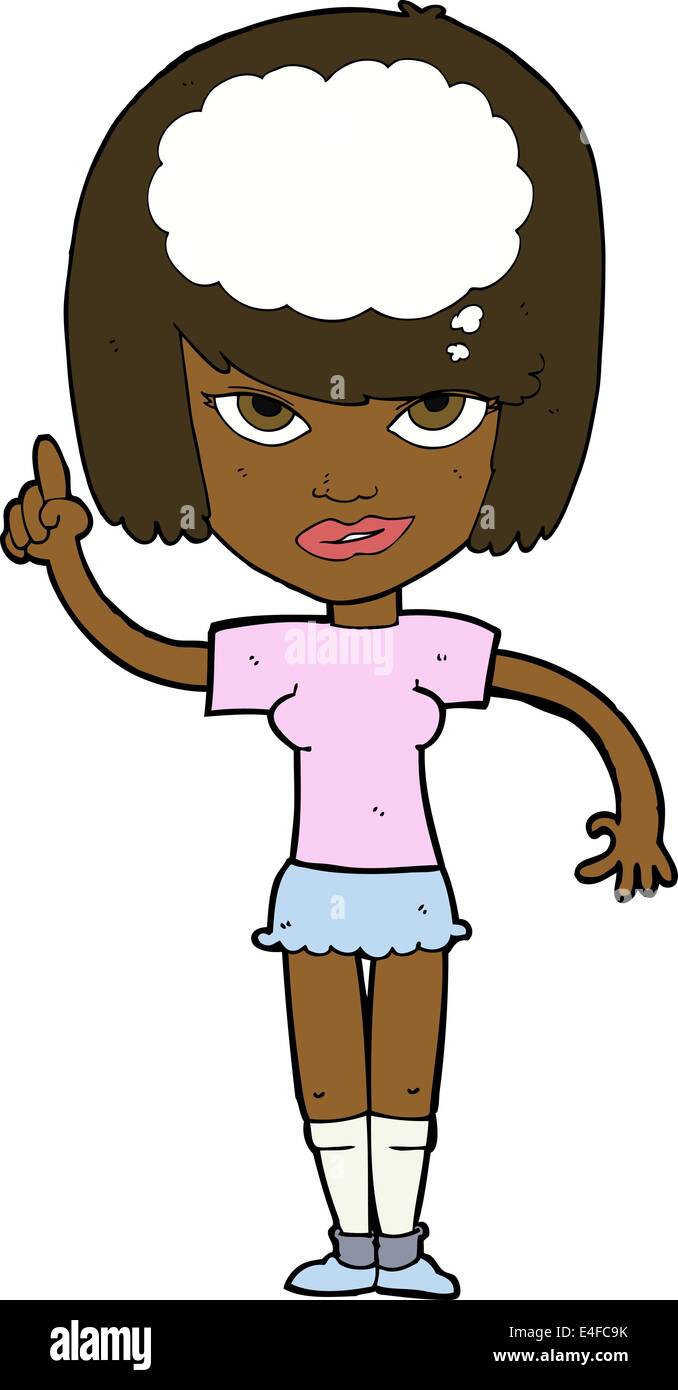 cartoon woman with idea Stock Vector Image & Art - Alamy