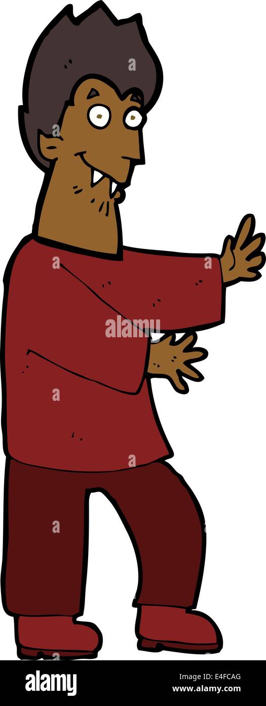 cartoon vampire waving hands Stock Vector Image & Art - Alamy