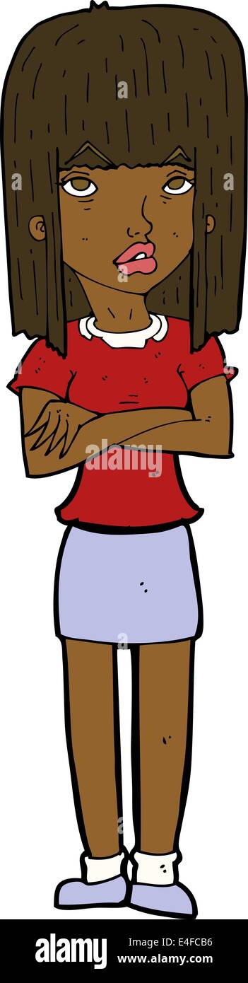 cartoon woman standing Stock Vector Image & Art - Alamy