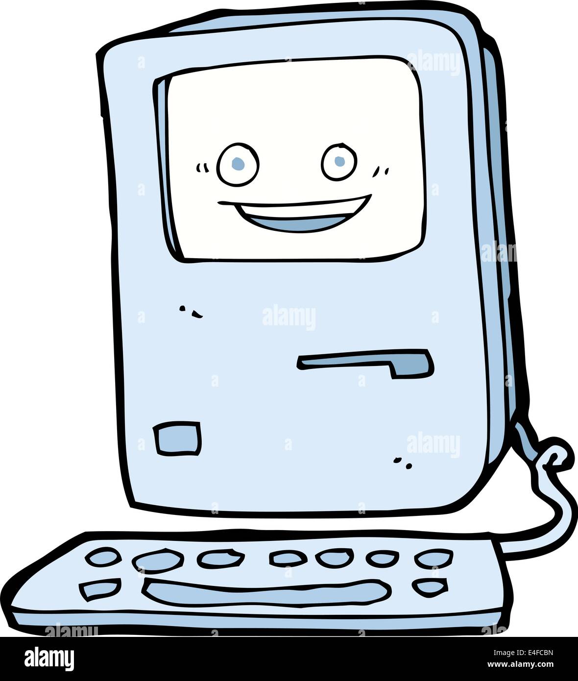 cartoon old computer Stock Vector Image & Art - Alamy