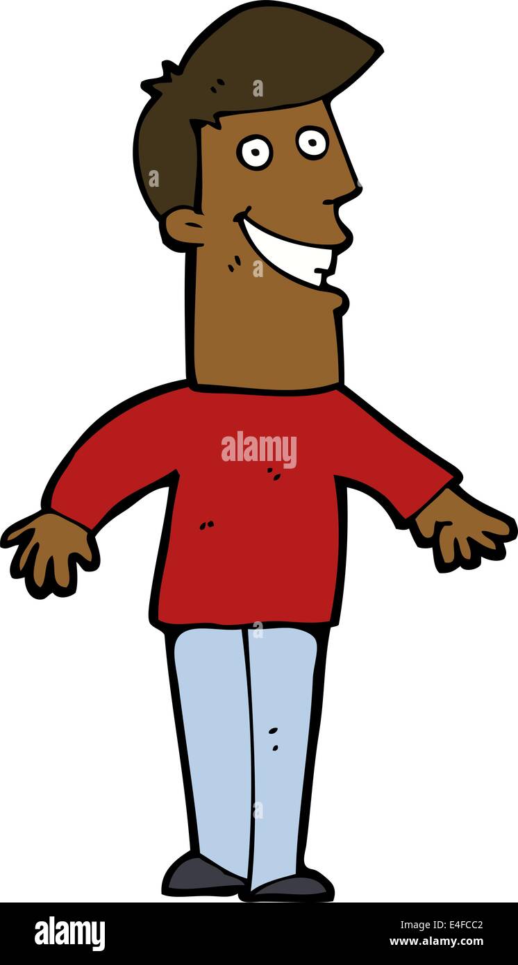 cartoon grinning man Stock Vector Image & Art - Alamy