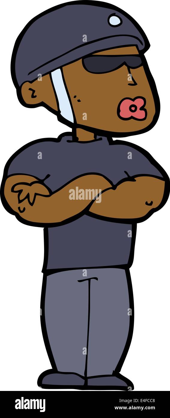 cartoon security guard Stock Vector Image & Art - Alamy