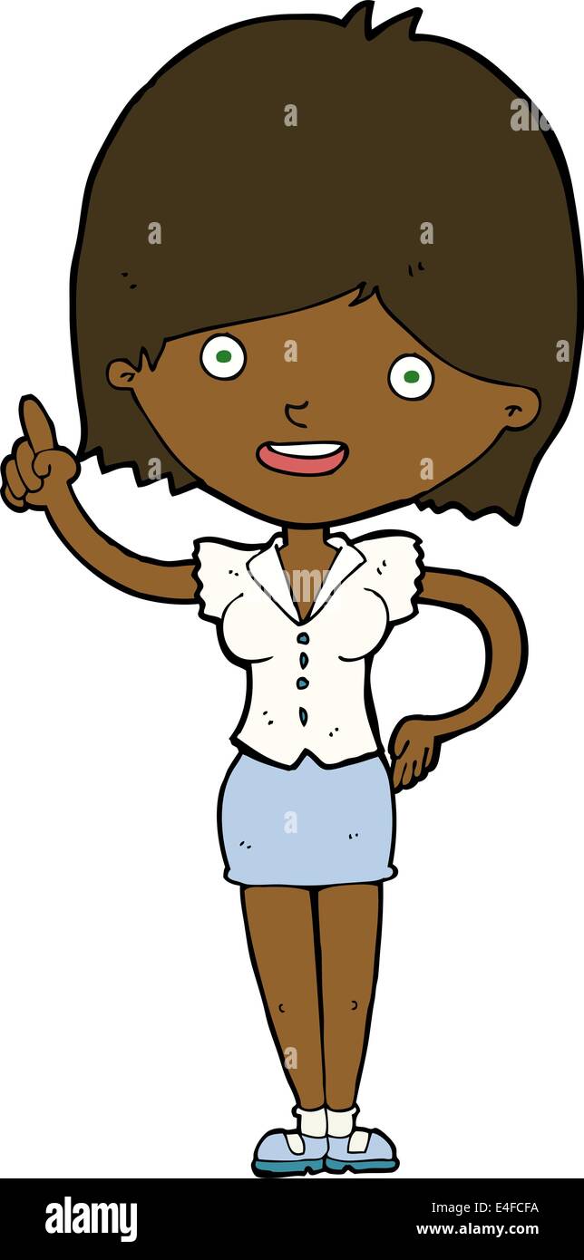 cartoon woman with idea Stock Vector Image & Art - Alamy