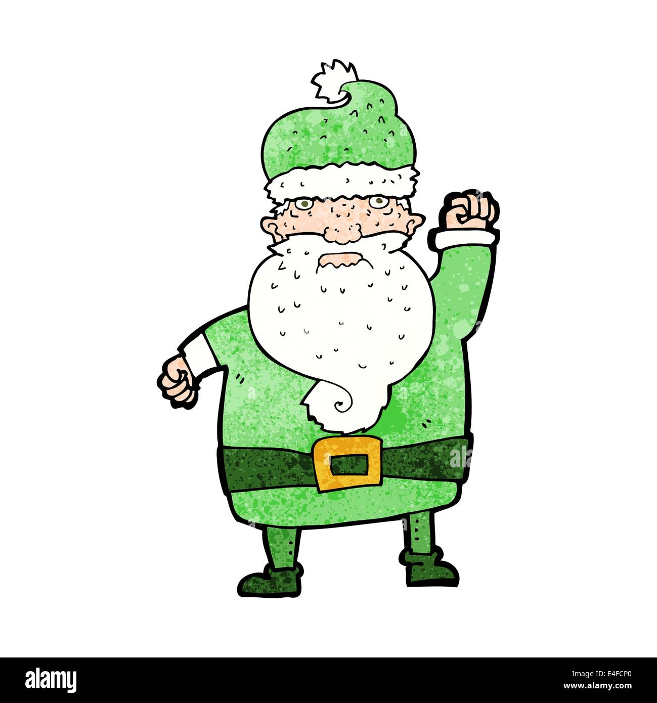 cartoon angry santa claus Stock Vector Image & Art - Alamy