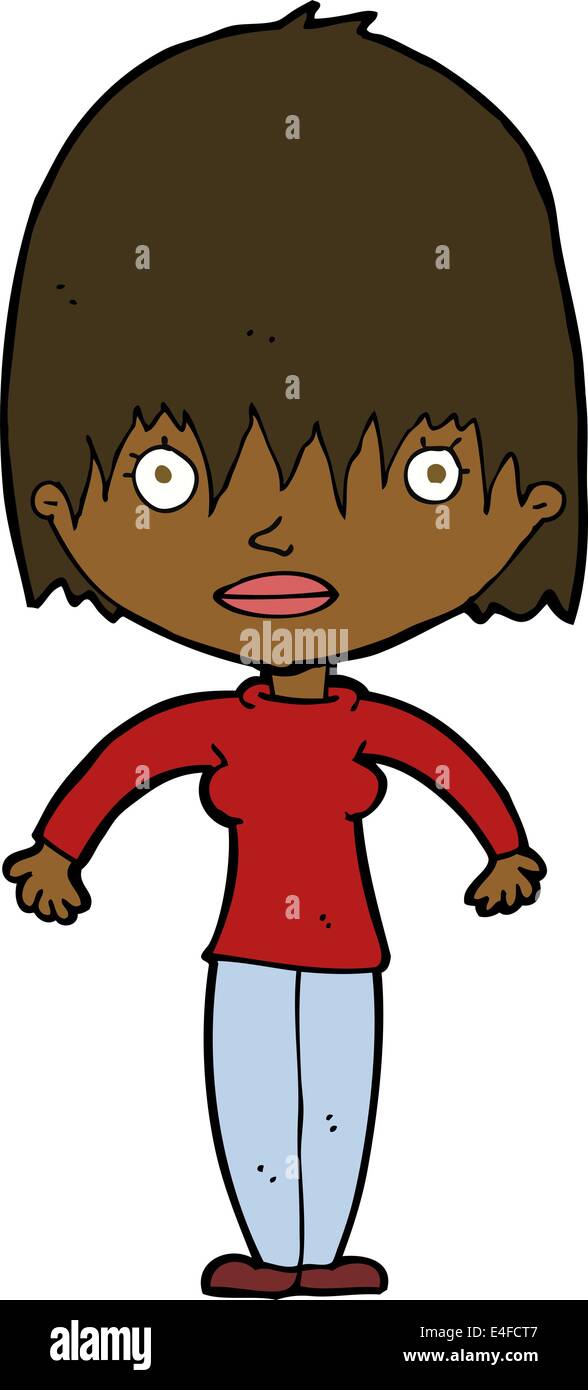 cartoon woman staring Stock Vector Image & Art - Alamy
