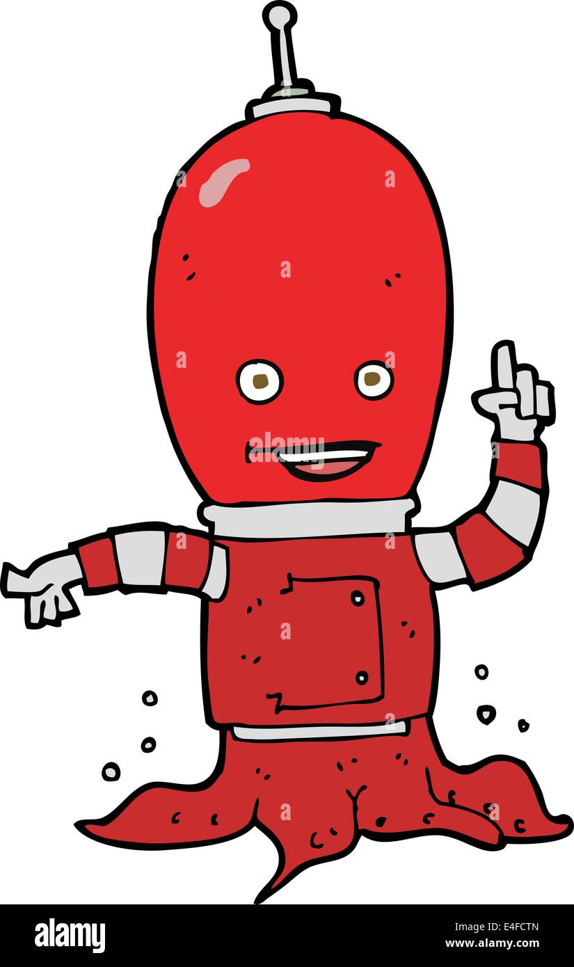 Cartoon alien spaceman Stock Vector Images - Alamy