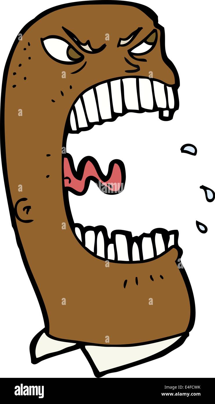 Cartoon furious man shouting hi-res stock photography and images - Alamy