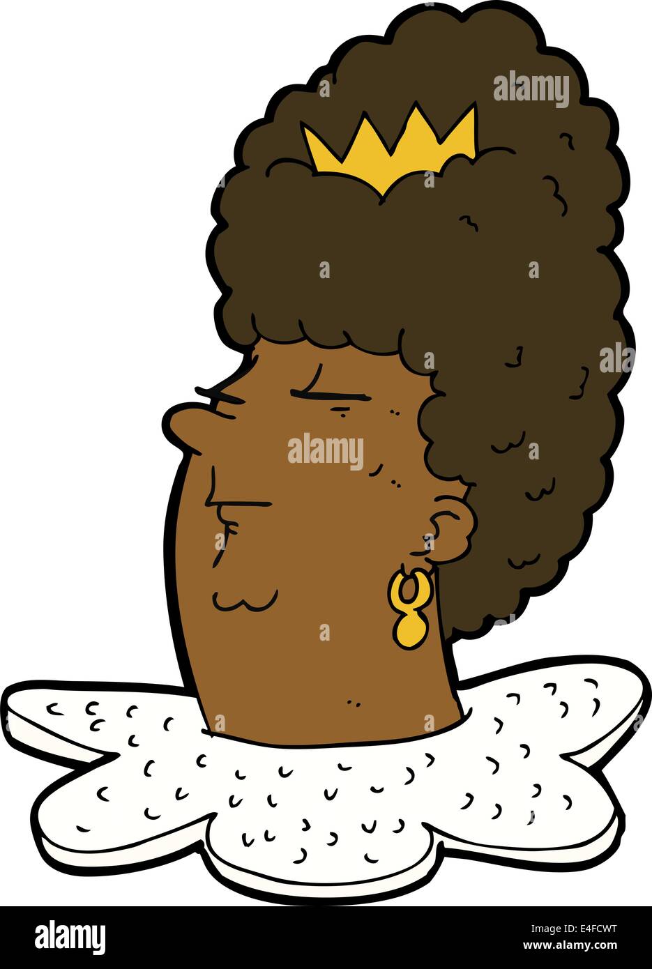 Cartoon queens head hi-res stock photography and images - Alamy