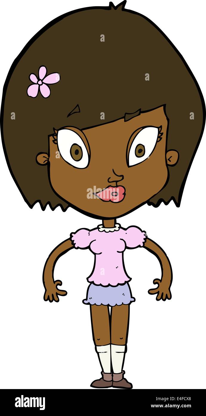 cartoon pretty woman Stock Vector Image & Art - Alamy