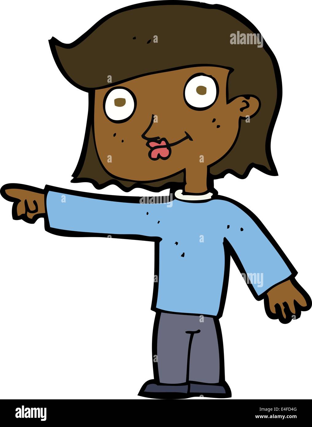 cartoon pointing person Stock Vector Image & Art - Alamy