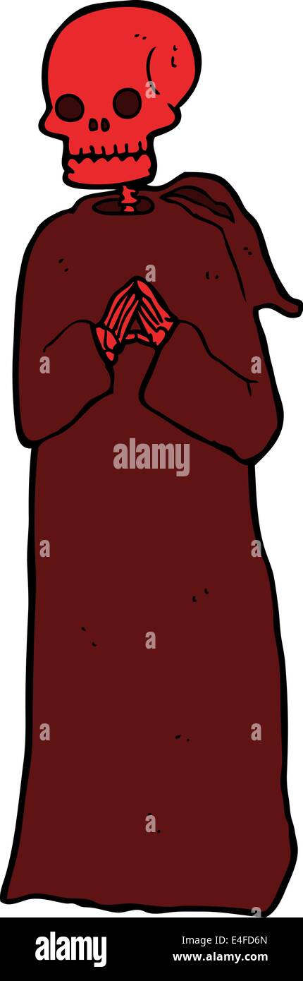 cartoon spooky skeleton in robe Stock Vector Image & Art - Alamy