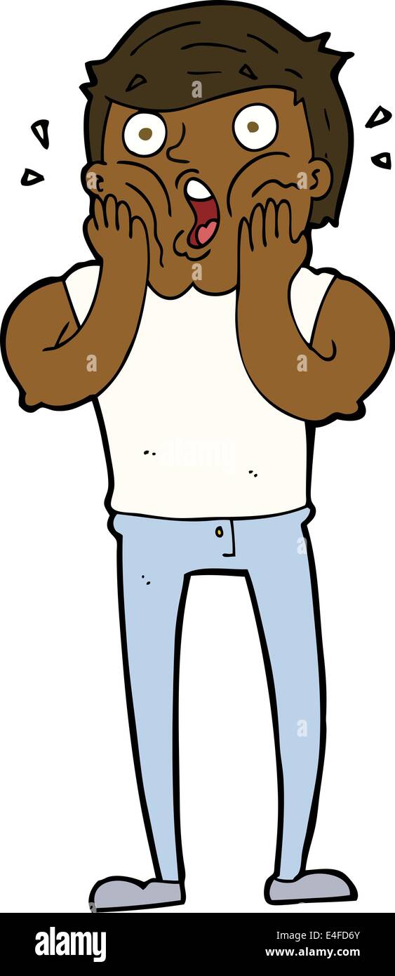 cartoon gasping man Stock Vector Image & Art - Alamy