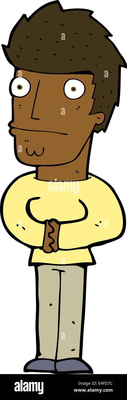 cartoon worried man Stock Vector Image & Art - Alamy