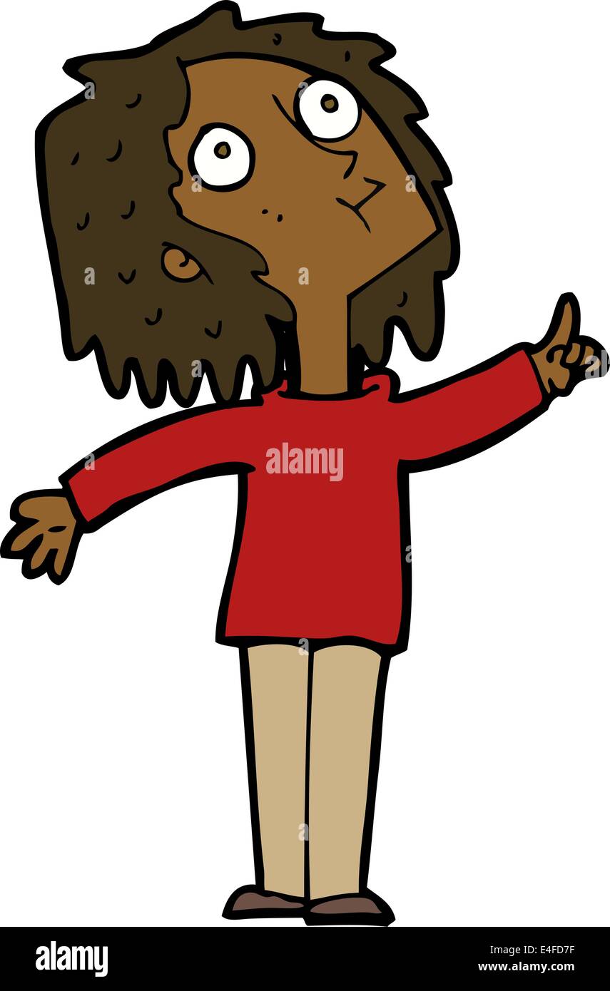 cartoon curious woman Stock Vector Image & Art - Alamy