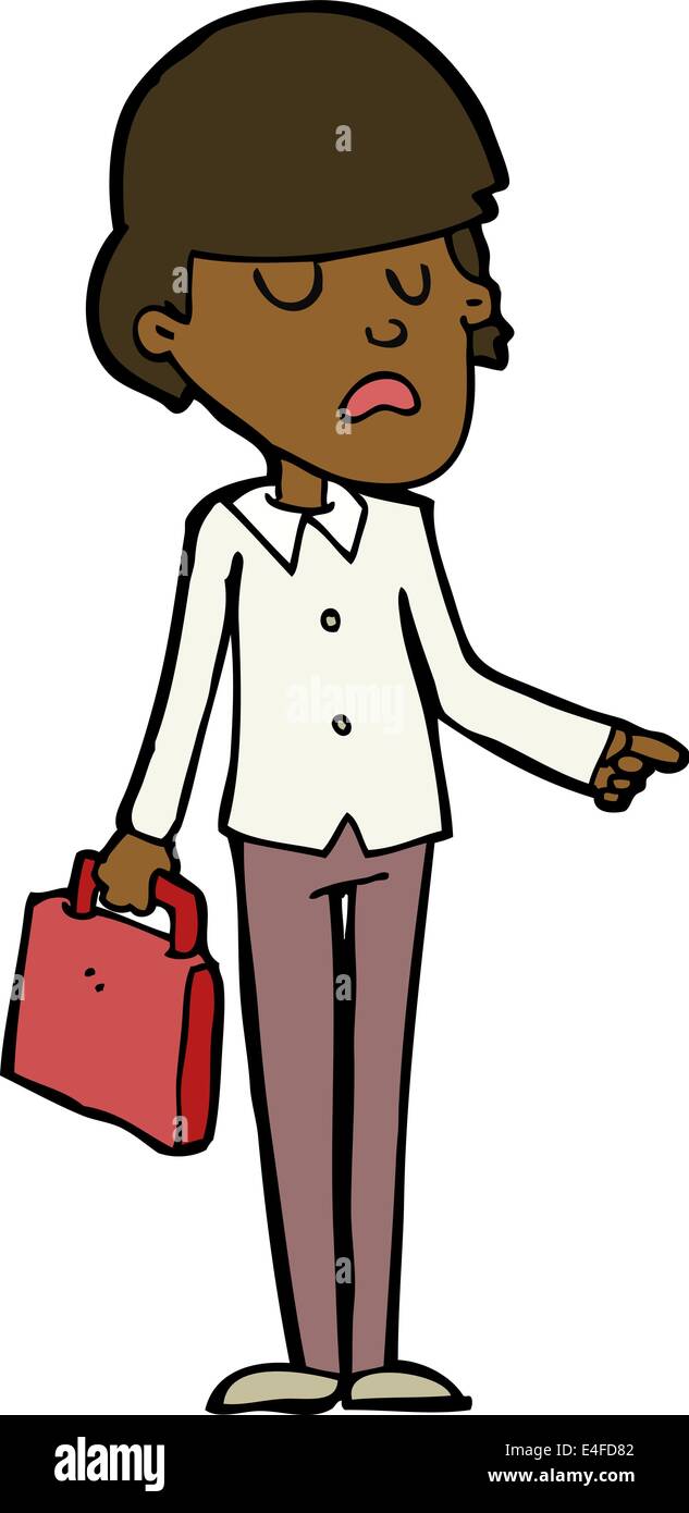 cartoon arrogant businessman pointing Stock Vector Image & Art - Alamy