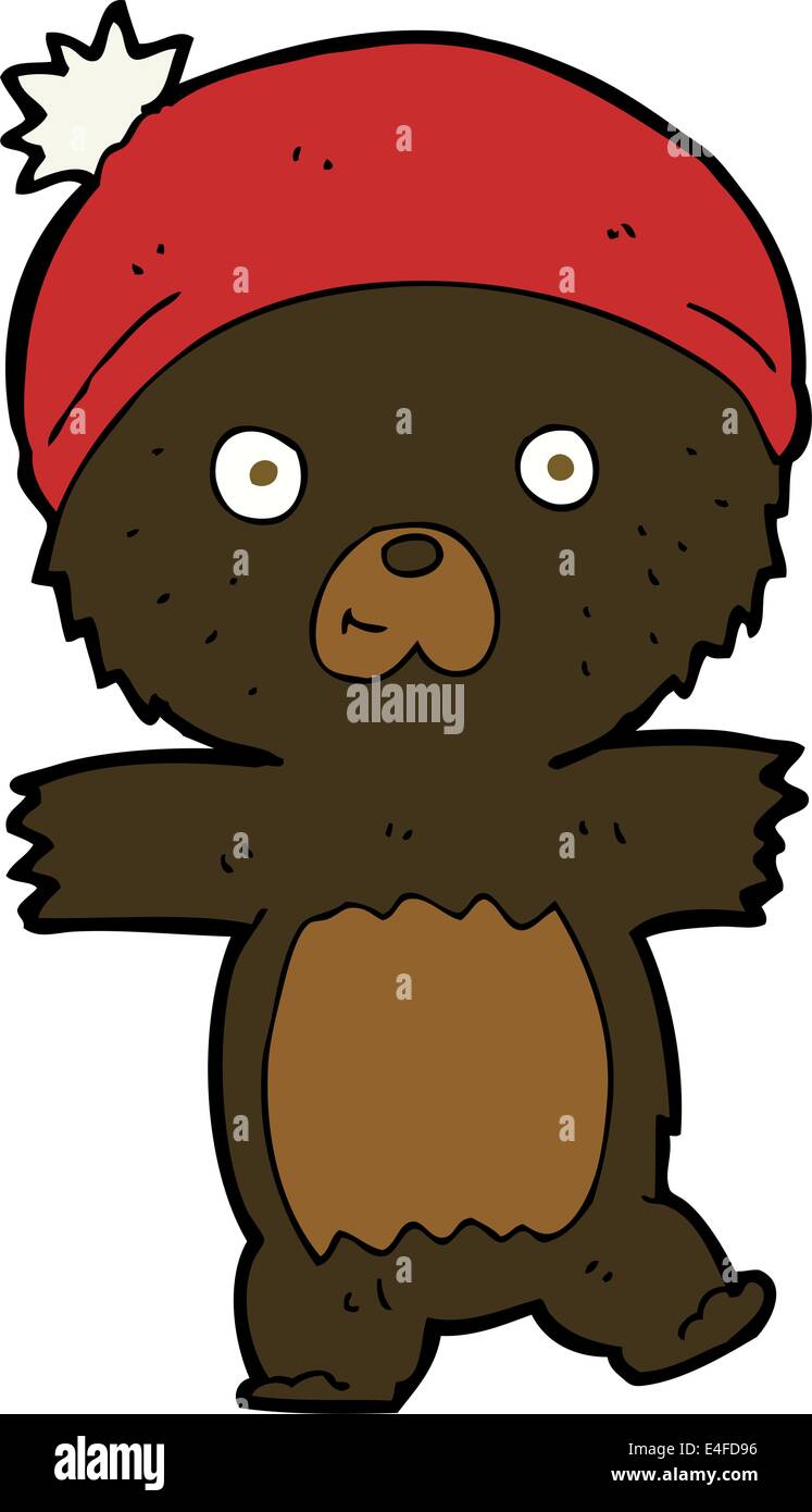 cartoon cute black teddy bear Stock Vector Image & Art - Alamy