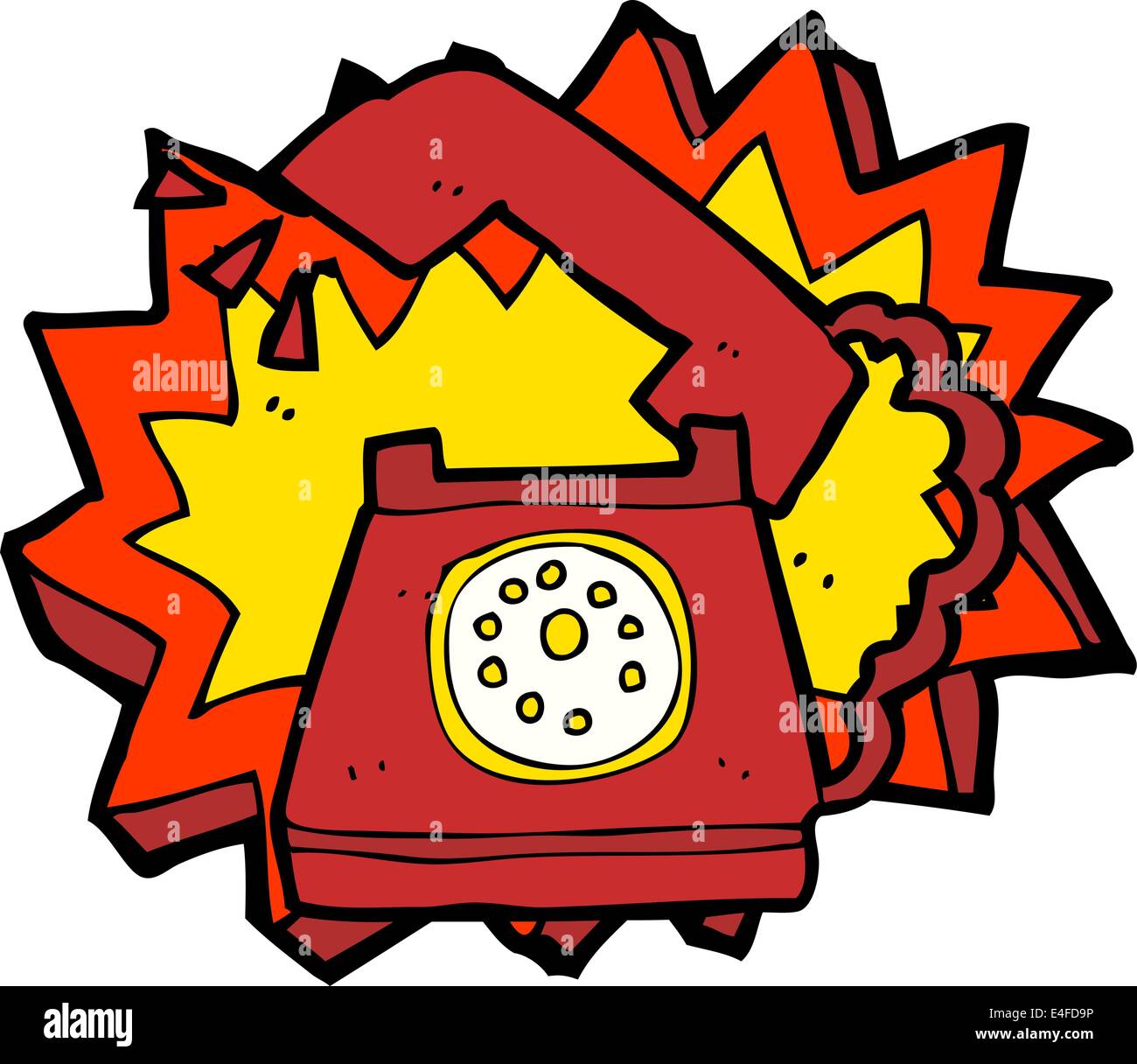 cartoon ringing telephone Stock Vector Image & Art - Alamy