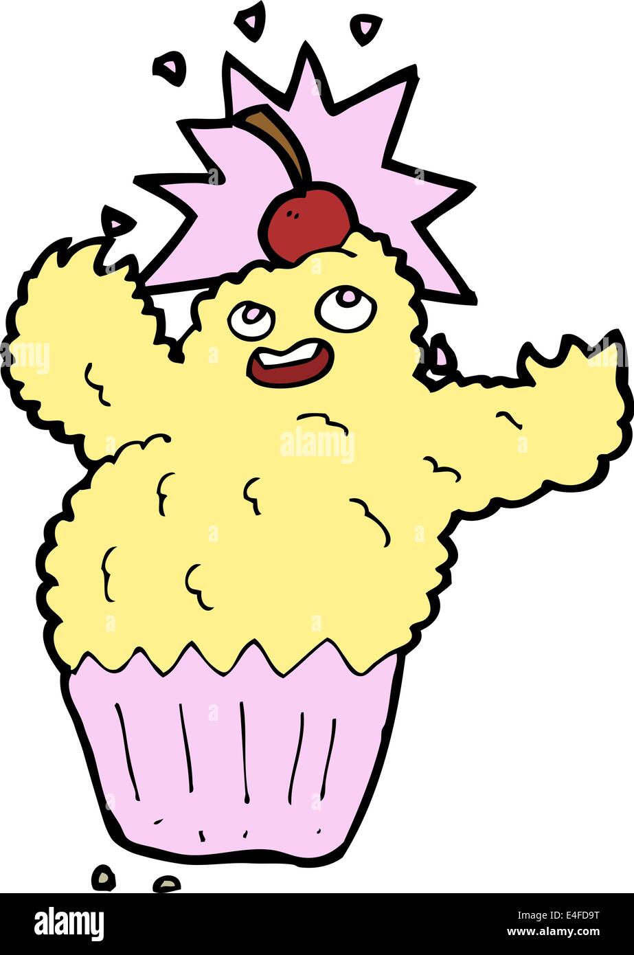 cartoon cupcake monster Stock Vector Image & Art - Alamy
