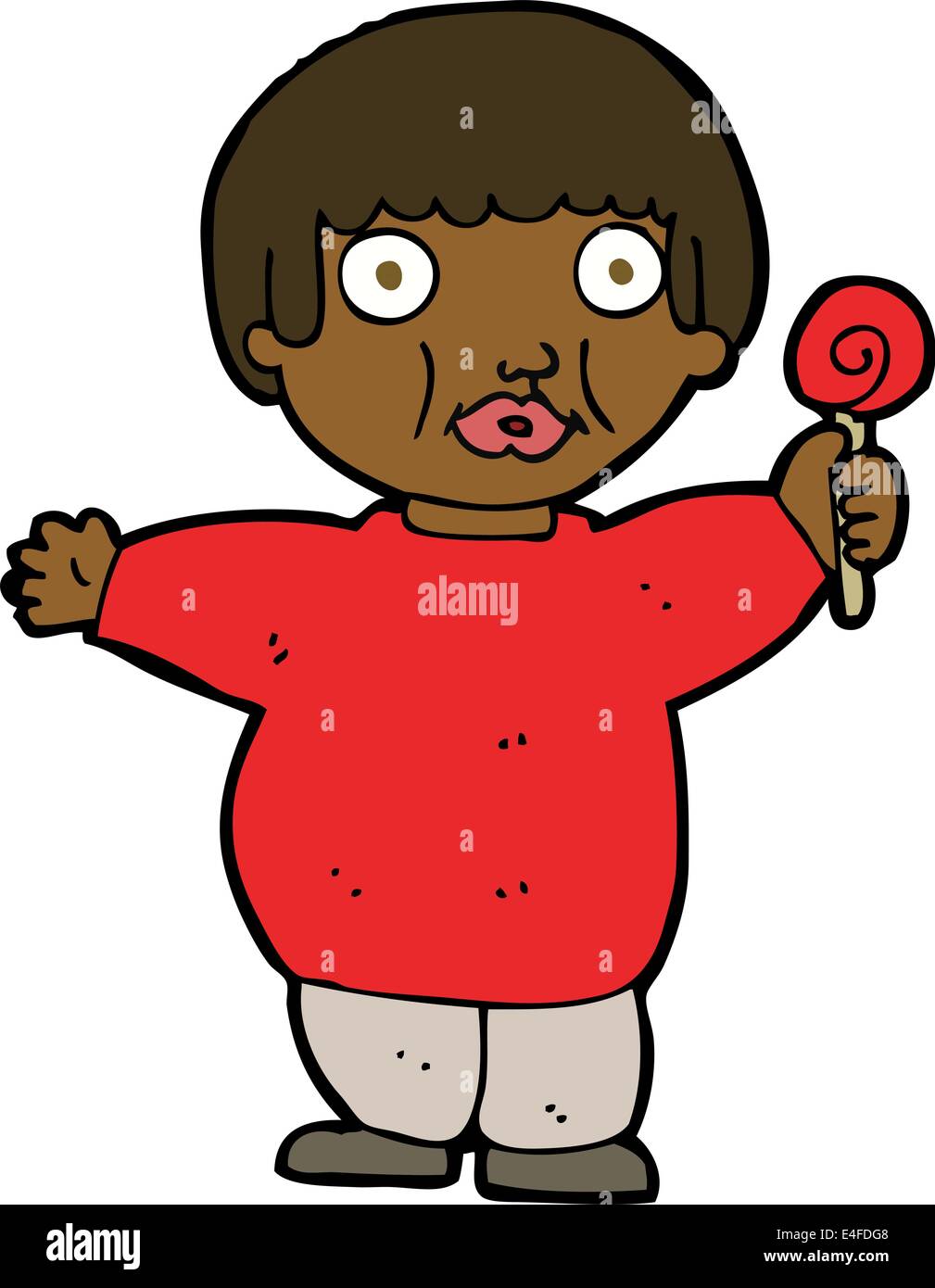 cartoon fat child Stock Vector Image & Art - Alamy