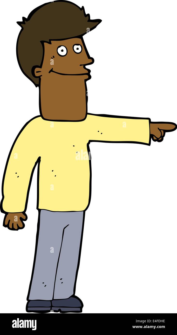 cartoon man pointing Stock Vector Image & Art - Alamy
