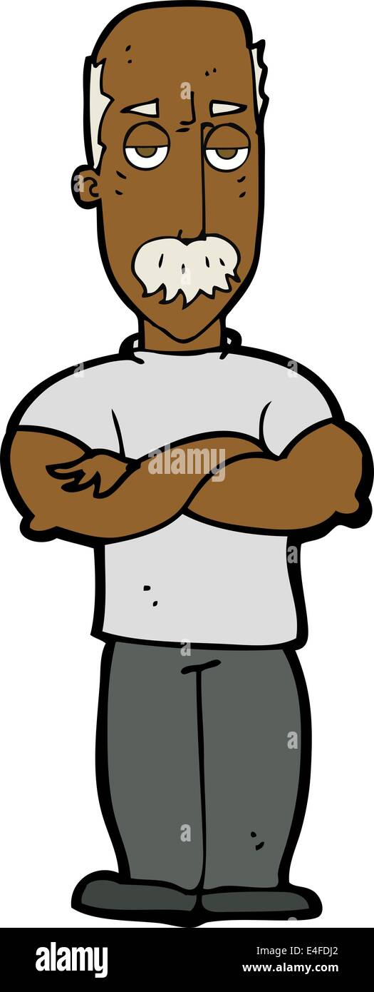 cartoon angry man with mustache Stock Vector Image & Art - Alamy