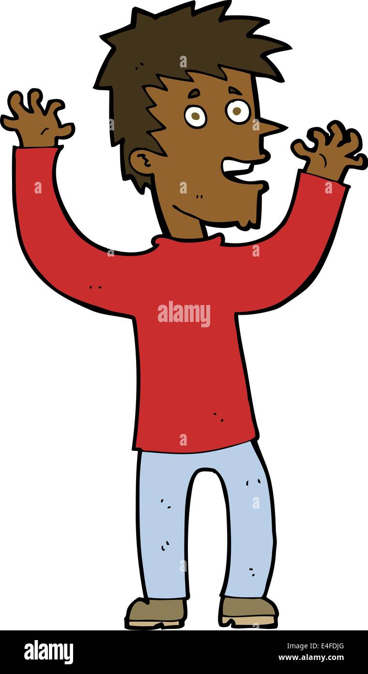 cartoon excited man Stock Vector Image & Art - Alamy