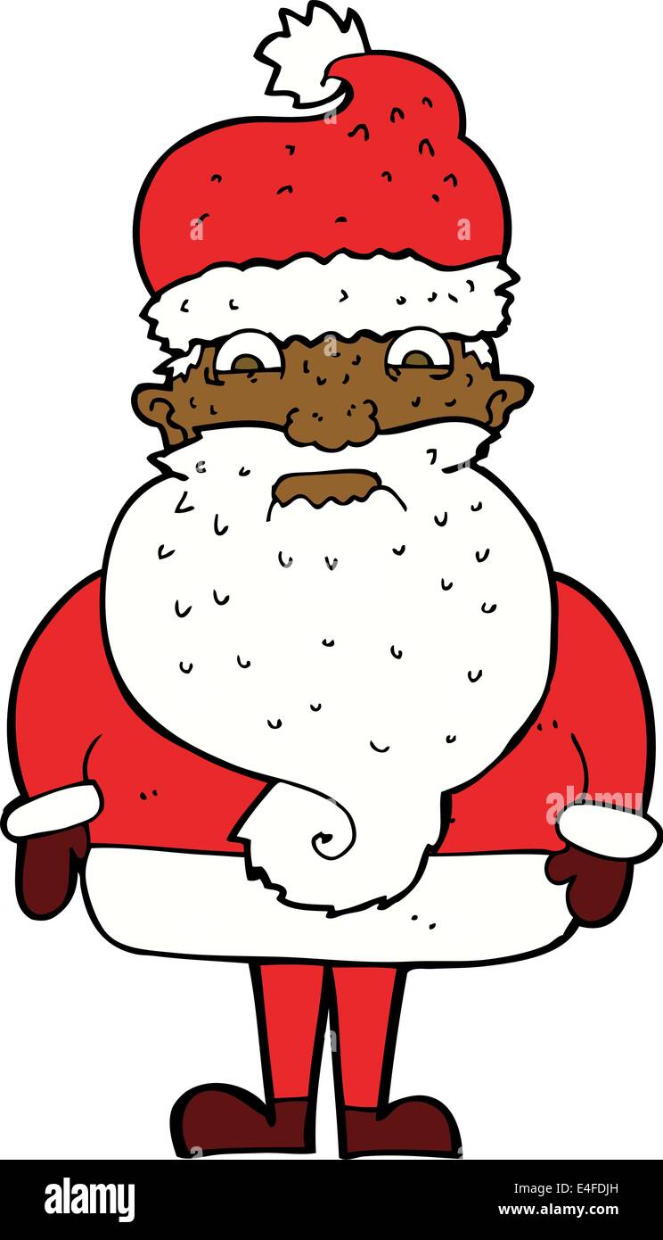 cartoon grumpy santa claus Stock Vector Image & Art - Alamy