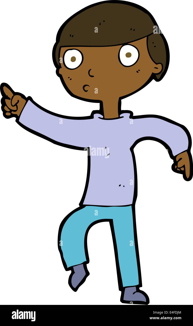 cartoon boy pointing Stock Vector Image & Art - Alamy