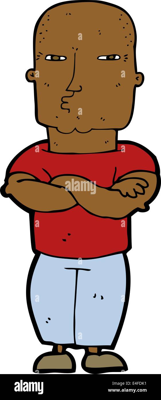 cartoon tough guy Stock Vector Image & Art - Alamy