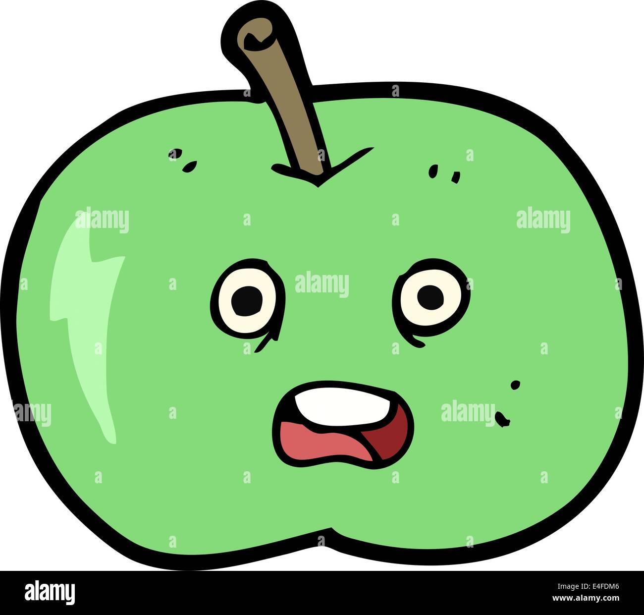cartoon shiny apple Stock Vector Image & Art - Alamy