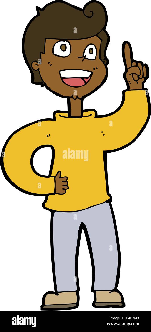 cartoon boy with great idea Stock Vector Image & Art - Alamy