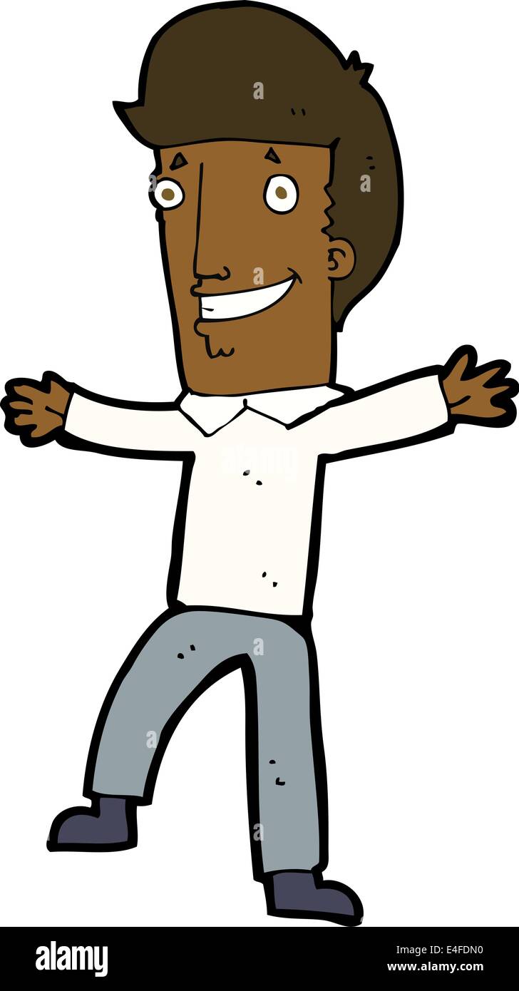 cartoon happy man Stock Vector Image & Art - Alamy