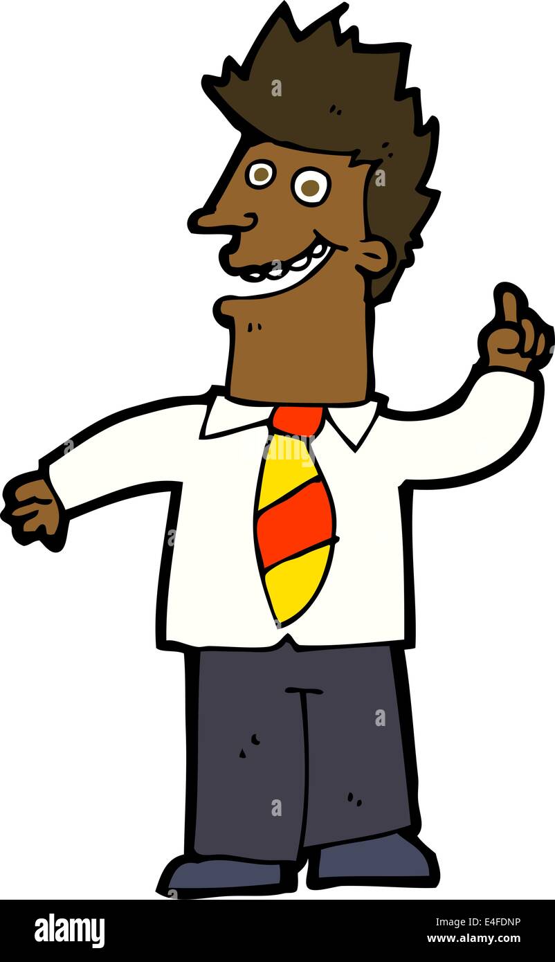 cartoon man with good idea Stock Vector Image & Art - Alamy