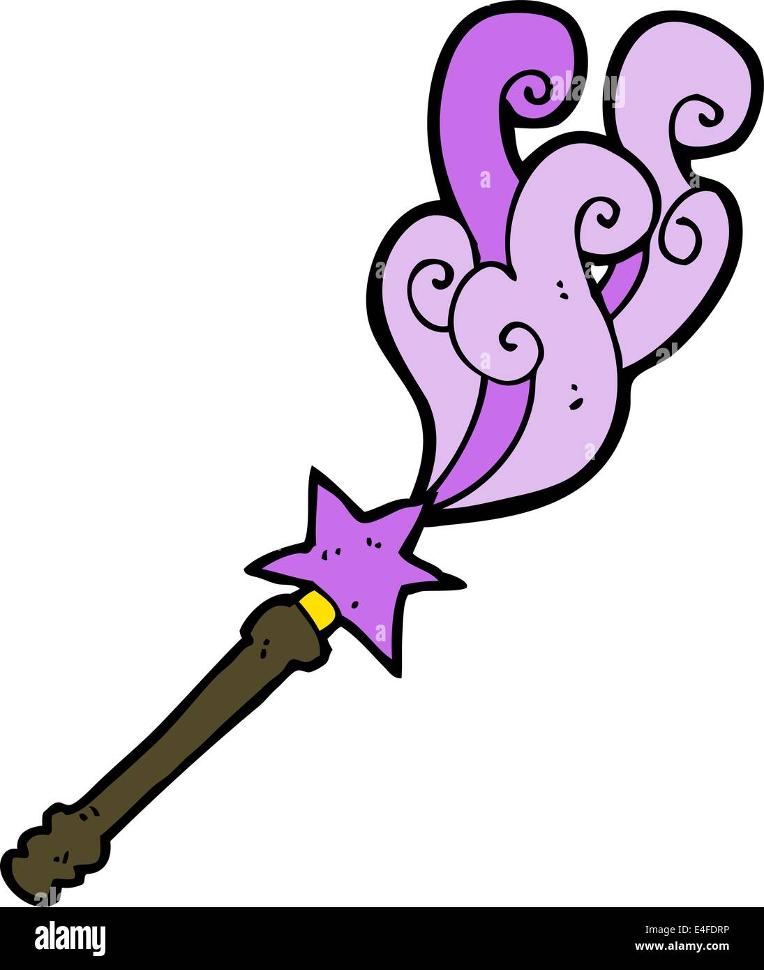 cartoon magic wand casting spell Stock Vector Image & Art - Alamy