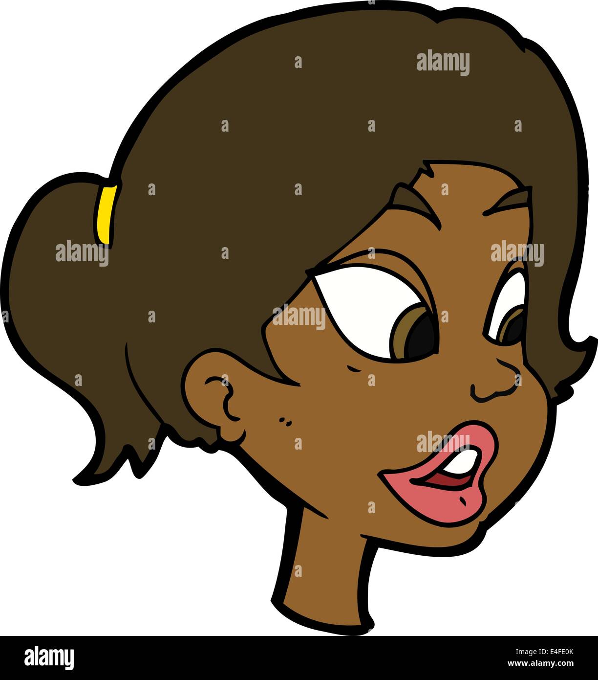 cartoon friendly woman Stock Vector Image & Art - Alamy