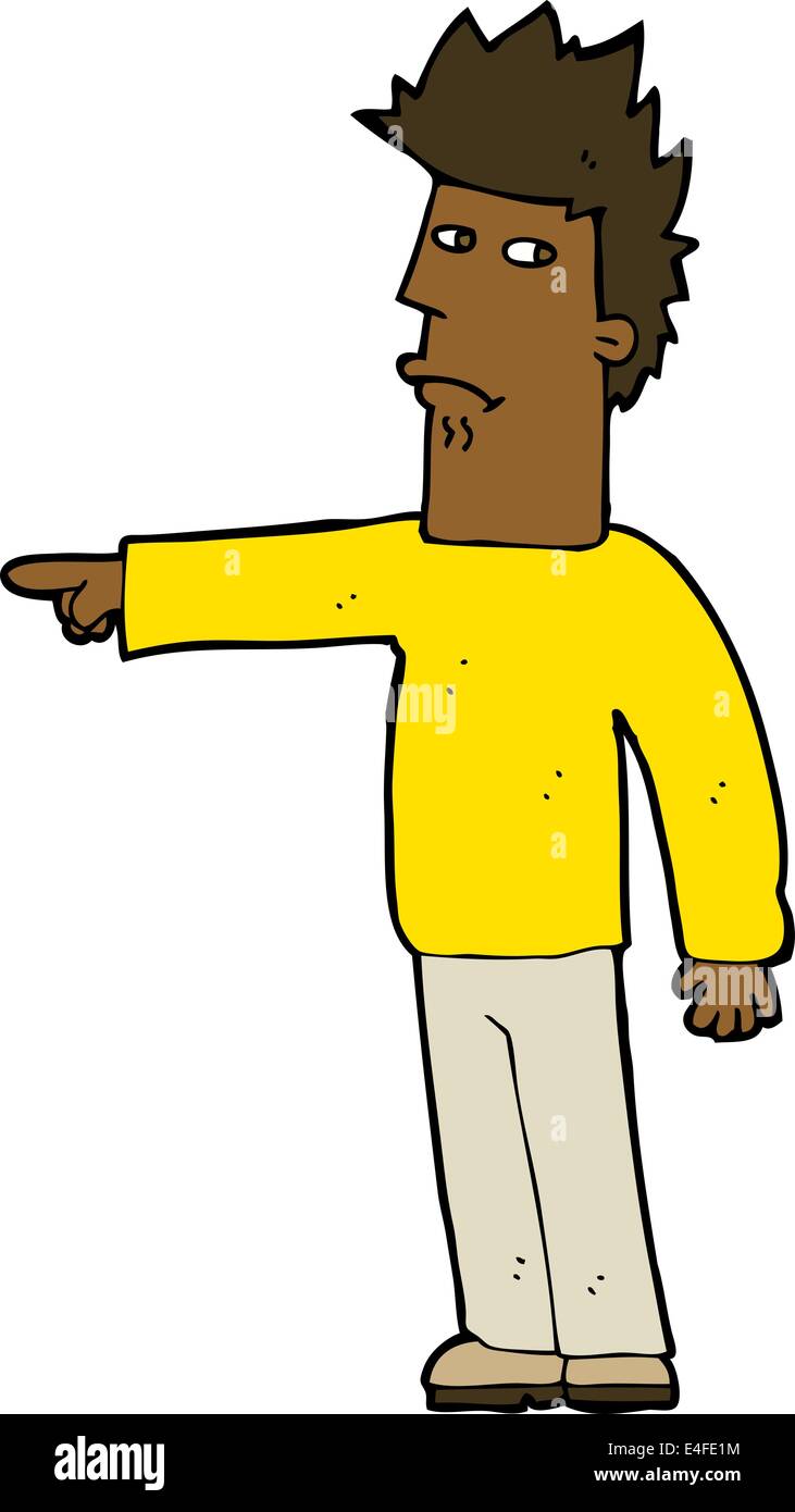cartoon man pointing Stock Vector Image & Art - Alamy