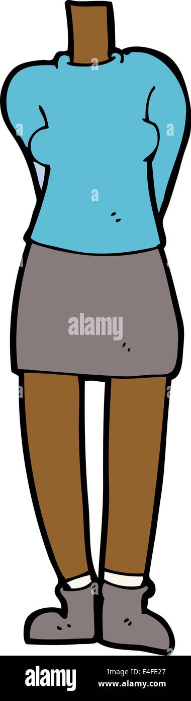 cartoon female body (mix and match cartoons or add own photos Stock ...