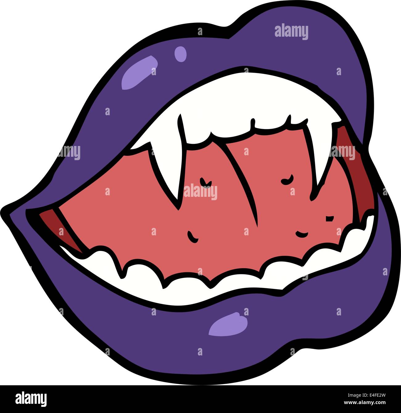 Female vampire fangs Stock Vector Images - Alamy