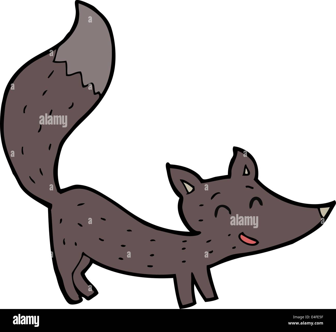 cartoon little wolf cub Stock Vector Image & Art - Alamy